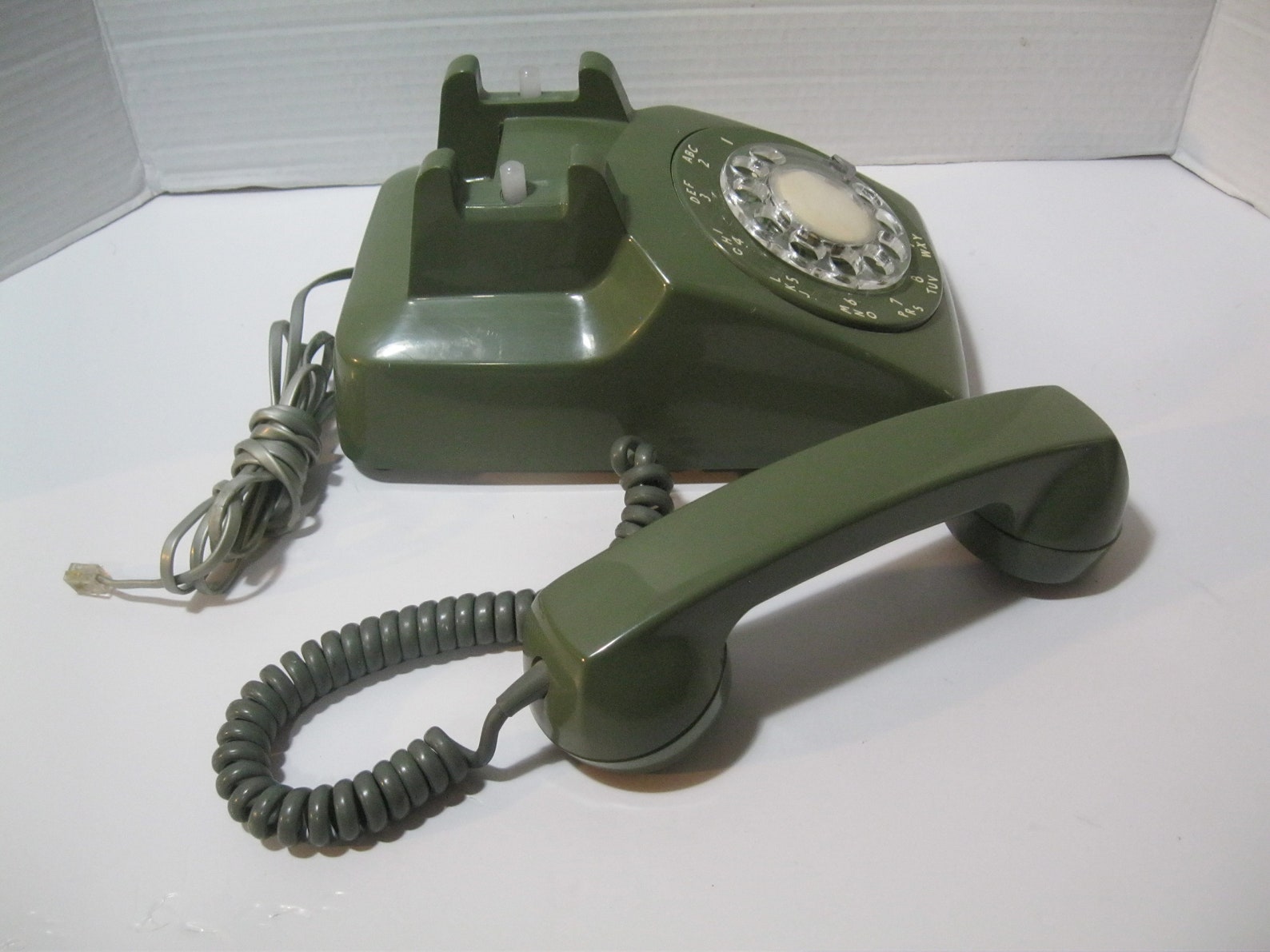 Vintage Avacado Green Northern Electric Brand Dial up Telephone Made in ...