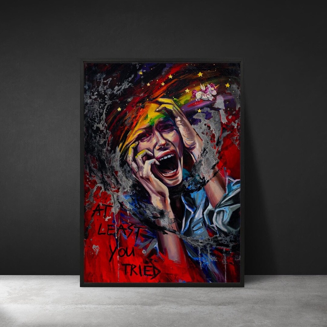 Scream I., Print, Gothic, Gothic Art, Gothic Print, Gothic Home Decor ...