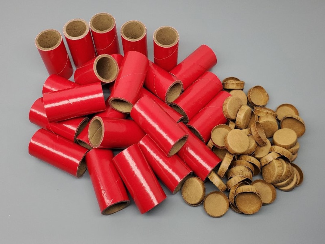 25pc Red Fireworks Tubes & Caps Heavy Wall 1 X 2-1/2 X 1/8 37mm - Etsy