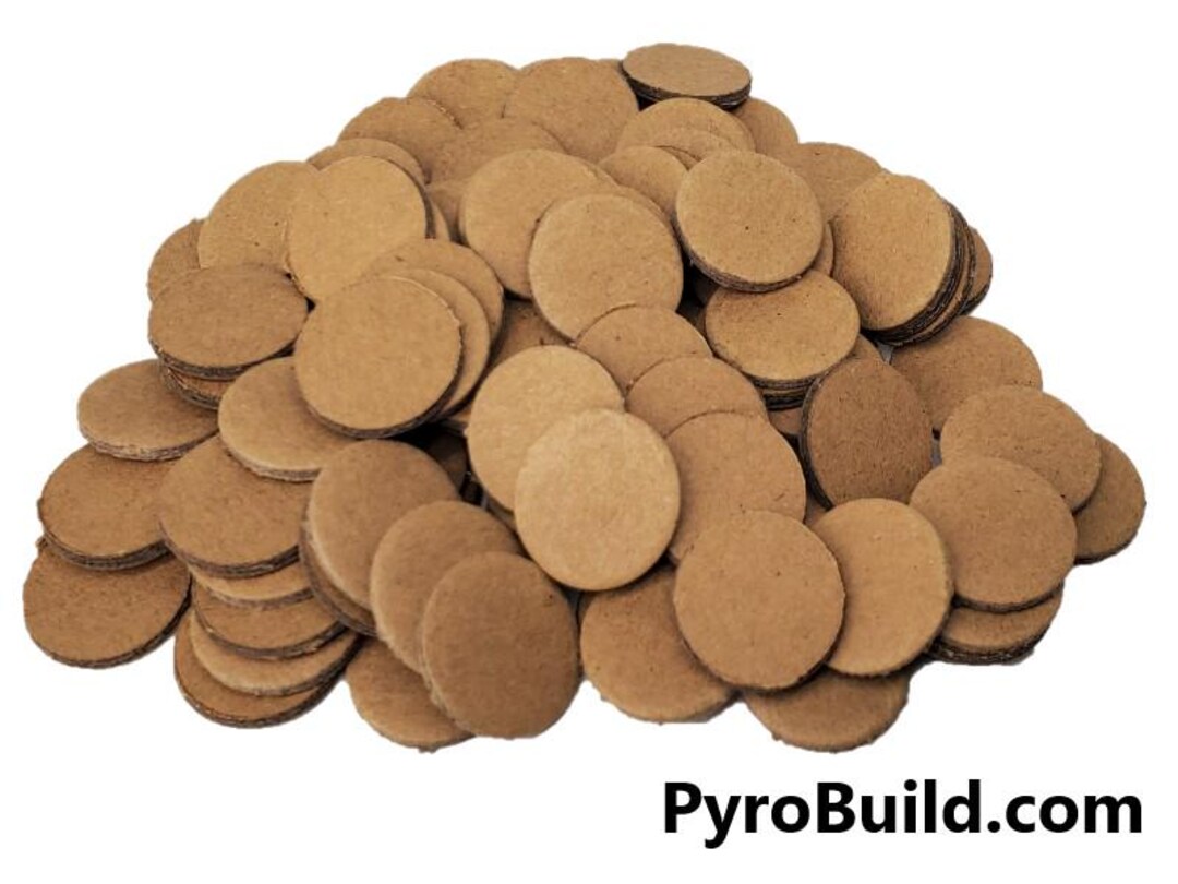 100pc 23/32" Fireworks Paper Disc Plugs Caps for Tube (fits Our 26.5mm ...