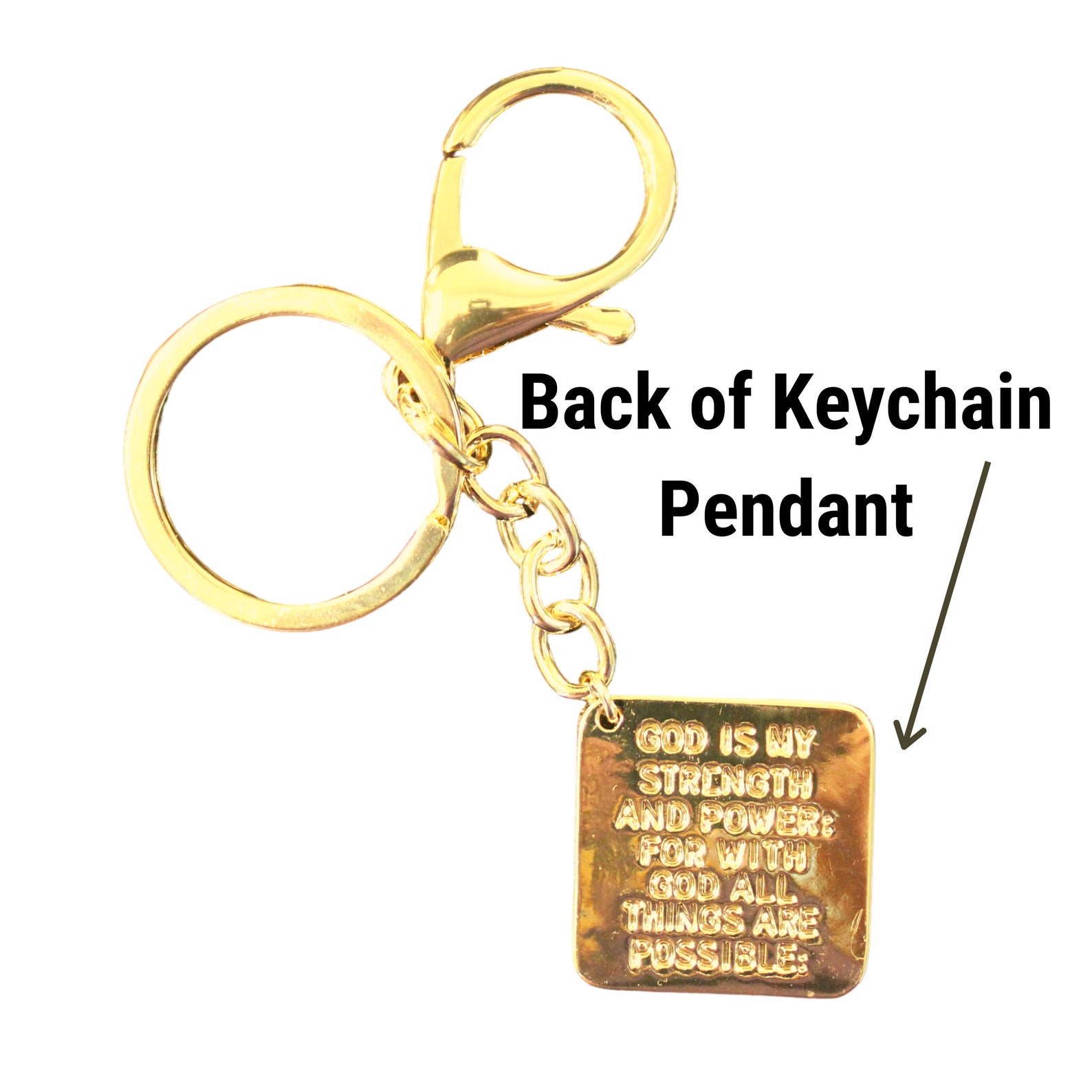 12 Tribes of Israel Keychain 14K Gold Plated God is My - Etsy