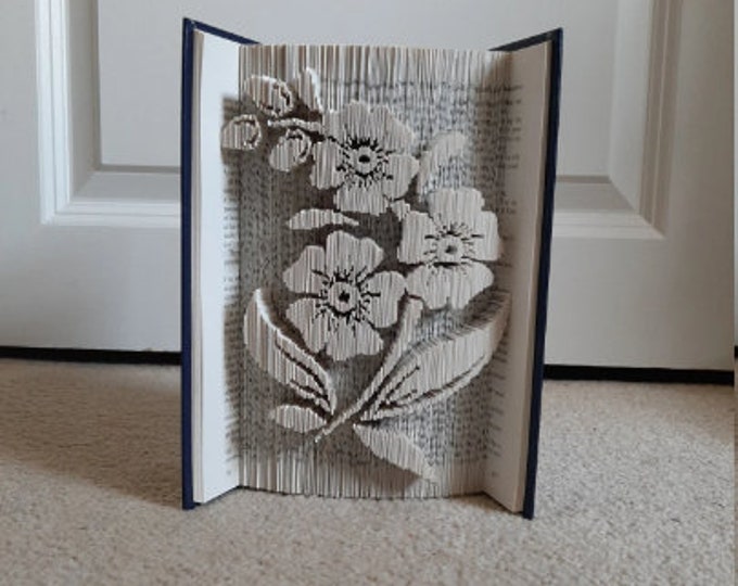 Pattern Only Flowers Book Folding Cut and Fold Book - Etsy