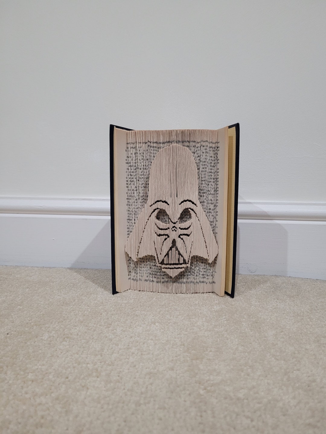 Pattern Only - Darth Vader Book Folding - Cut and Fold - Book Folding ...