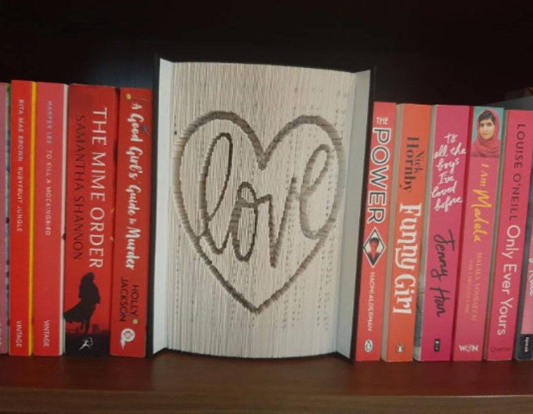 Pattern Only - Love Heart Book Folding Art - Cut and Fold - 180 - 353 ...