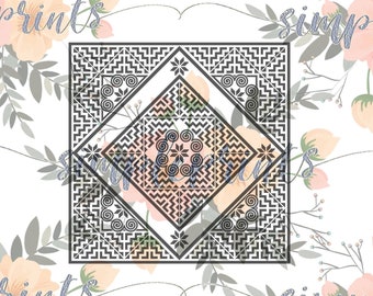 Hmong Coloring Sheet - Etsy