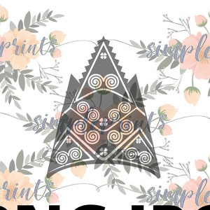 Hmong Design, Hmong Digital, Hmong Print, Snail Crown - Etsy