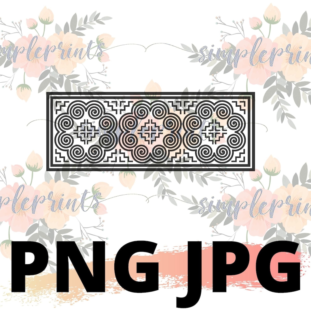 Hmong Design, Hmong Digital, Hmong Print, Hmong Spiral Stamp - Etsy