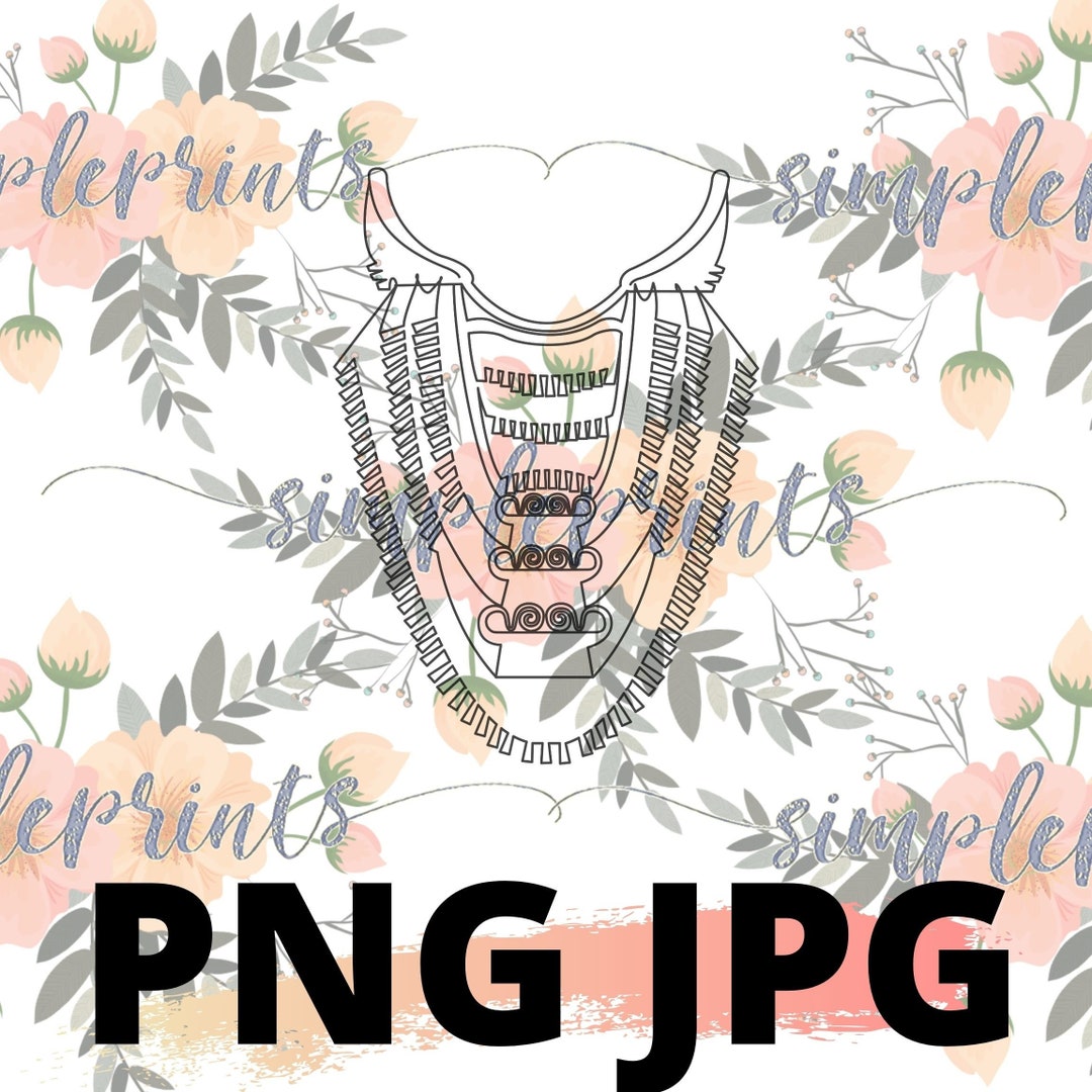 Hmong Design, Hmong Digital, Hmong Print, Hmong Woman Necklace "xauv ...