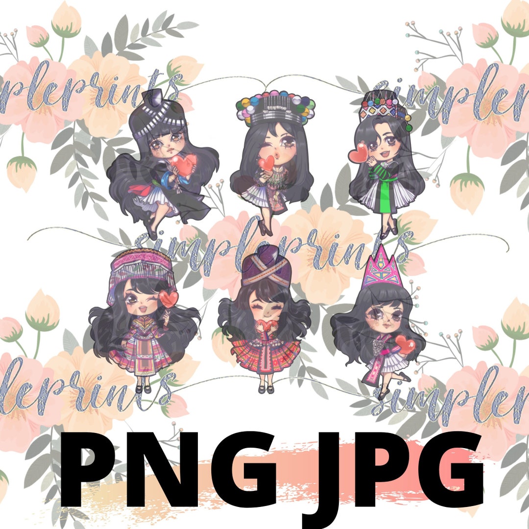 Hmong Design, Hmong Digital, Hmong Print, Hmong Love Set, Bundle of 6 ...