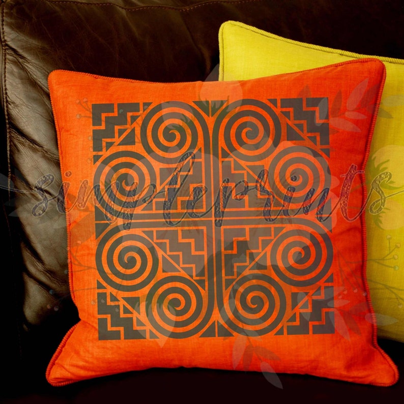 Hmong Design Hmong Digital Hmong Print Hmong Heart Pattern - Etsy