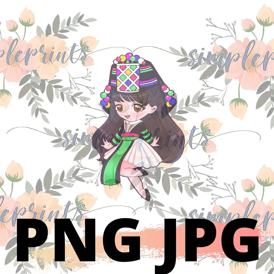 Hmong Design, Hmong Digital, Hmong Print, Hmong Girl 16 - Etsy