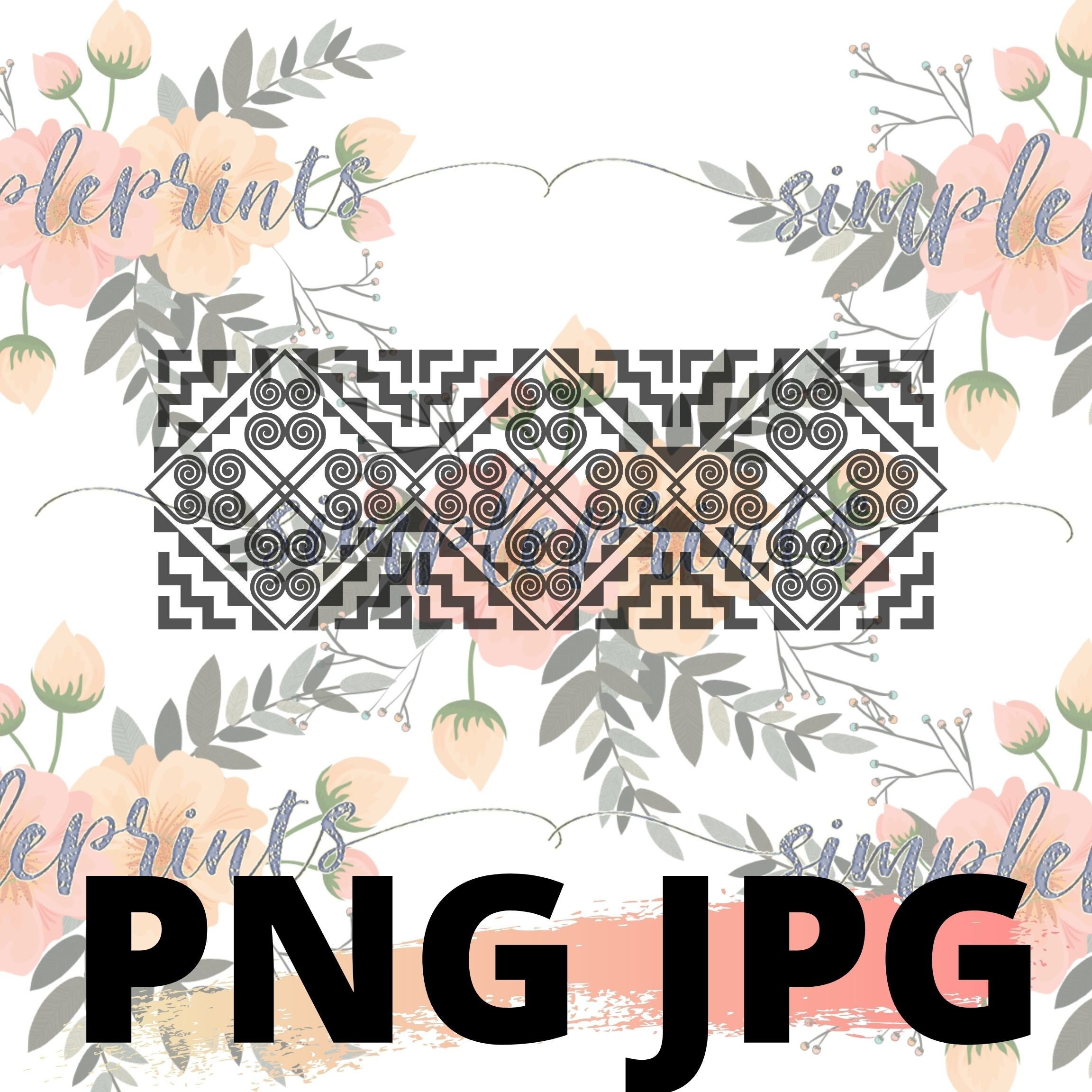 Hmong Design Hmong Digital Hmong Print Hmong Heart Pattern | Etsy