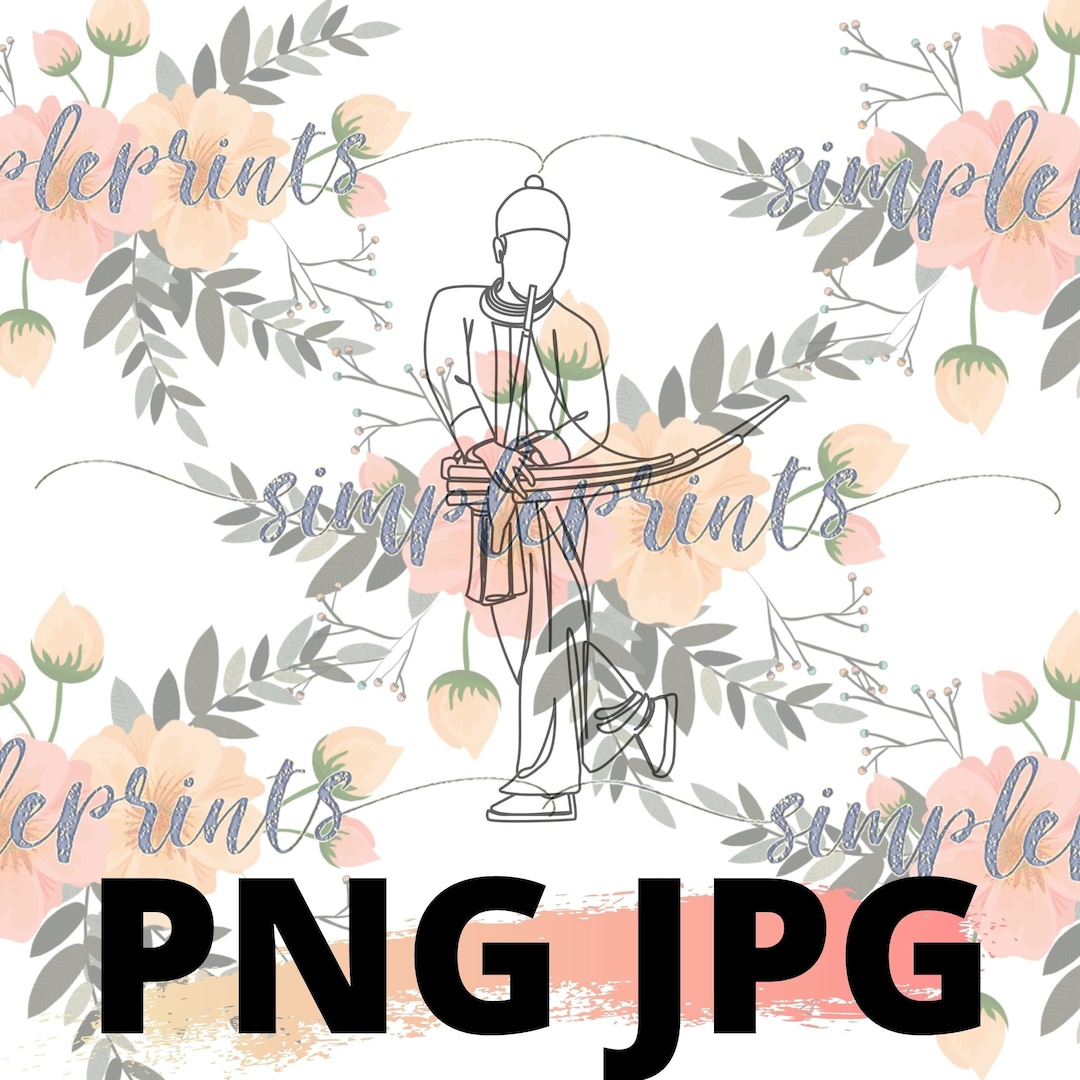 Hmong Design, Hmong Digital, Hmong Print, Hmong Man Playing Qeej 1 ...