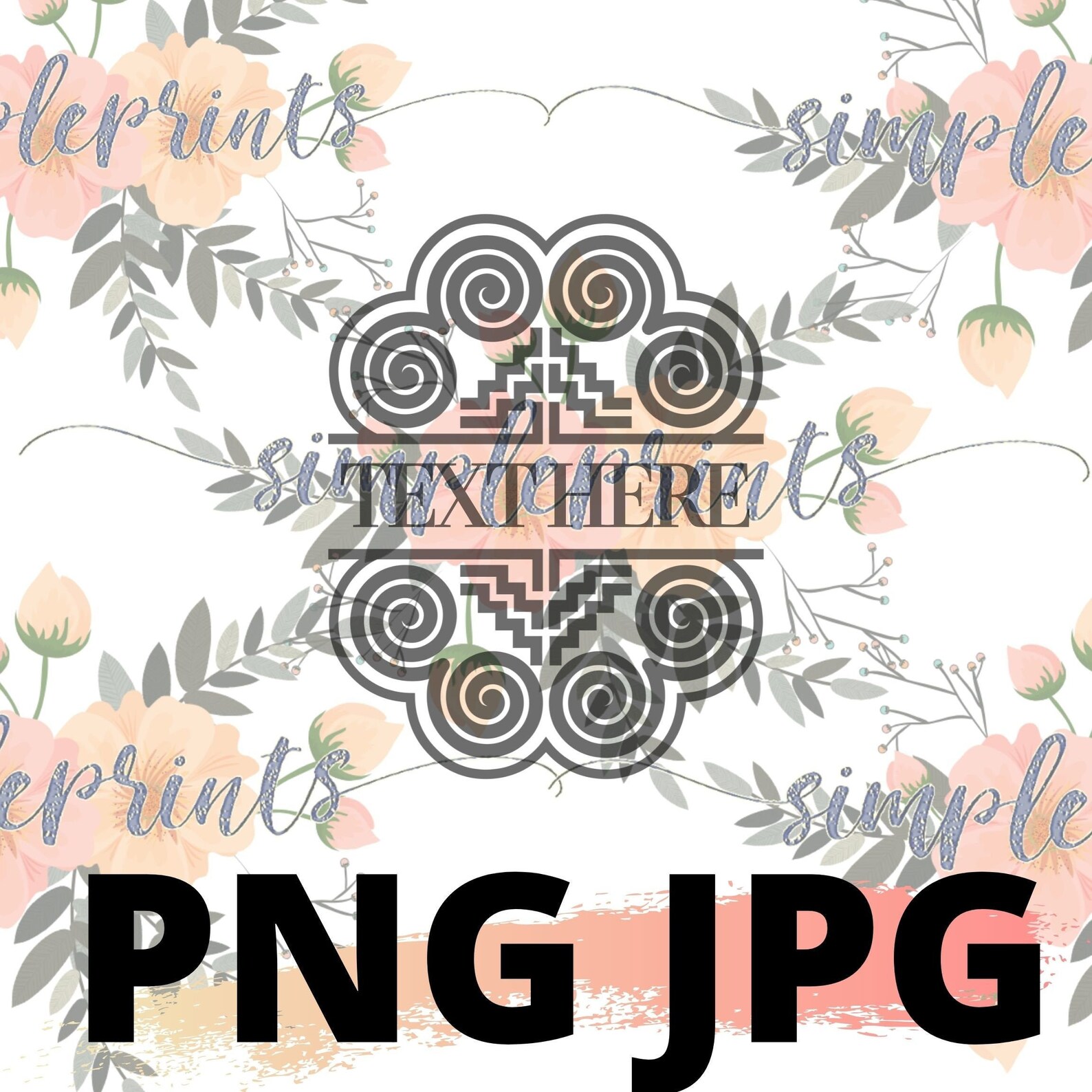 Hmong Design Hmong Digital Hmong Print Elephant Foot Badge - Etsy