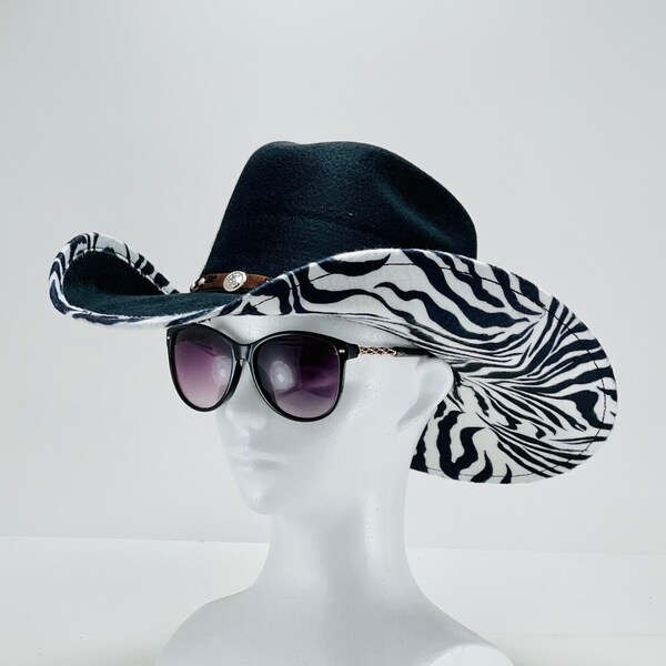 Zebra Hat - Etsy