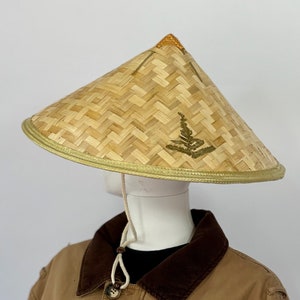 Conical Hat, Bamboo, Fishing Sunshade Hat for Women and Men ...