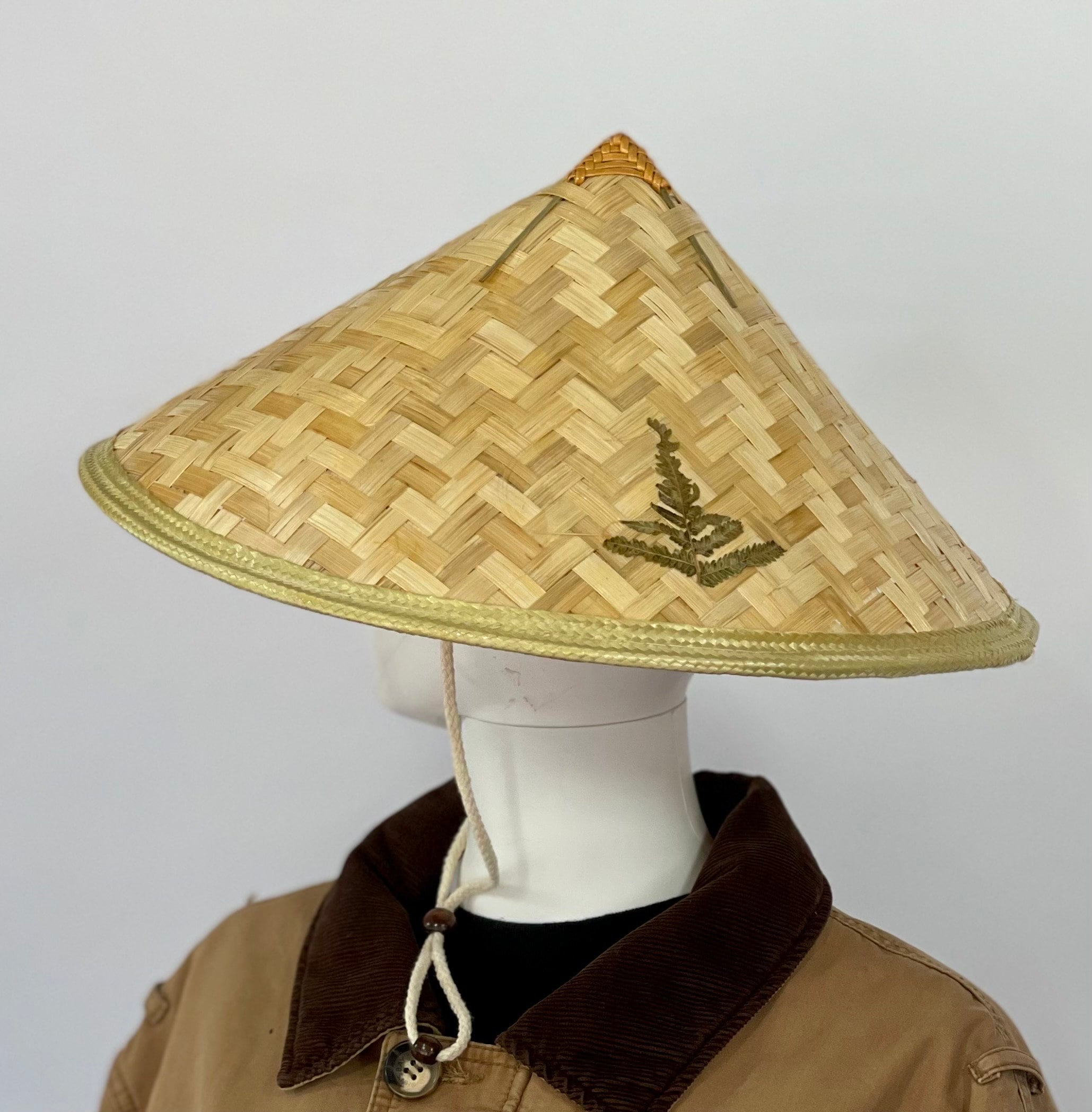 Conical Hat, Bamboo, Fishing Sunshade Hat for Women and Men ...