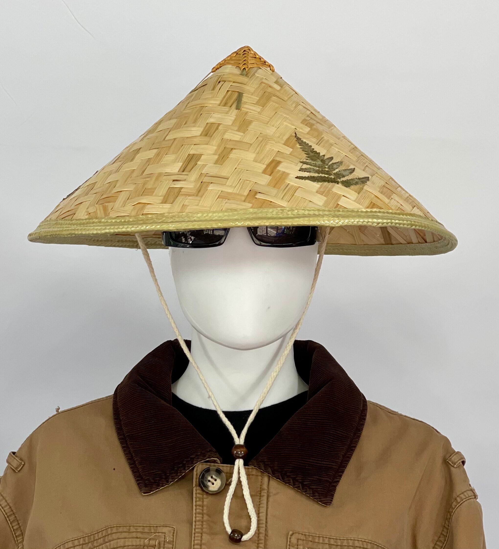 Conical Hat, Bamboo, Fishing Sunshade Hat for Women and Men ...