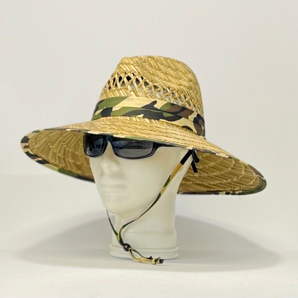 Green Straw Hat - Etsy