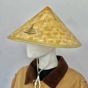 Conical Hat, Bamboo, Fishing Sunshade Hat for Women and Men ...
