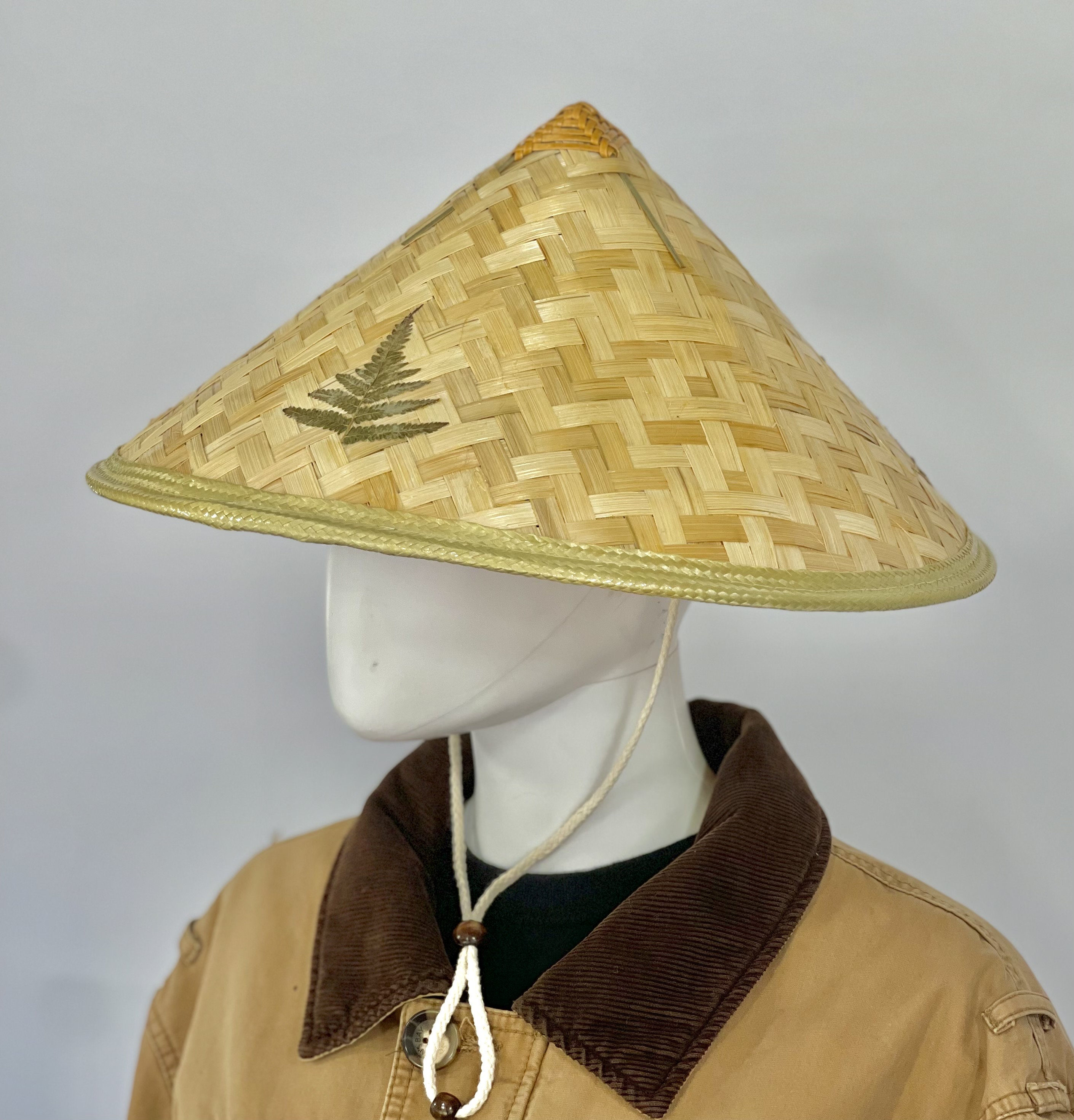 Conical Hat, Bamboo, Fishing Sunshade Hat for Women and Men ...