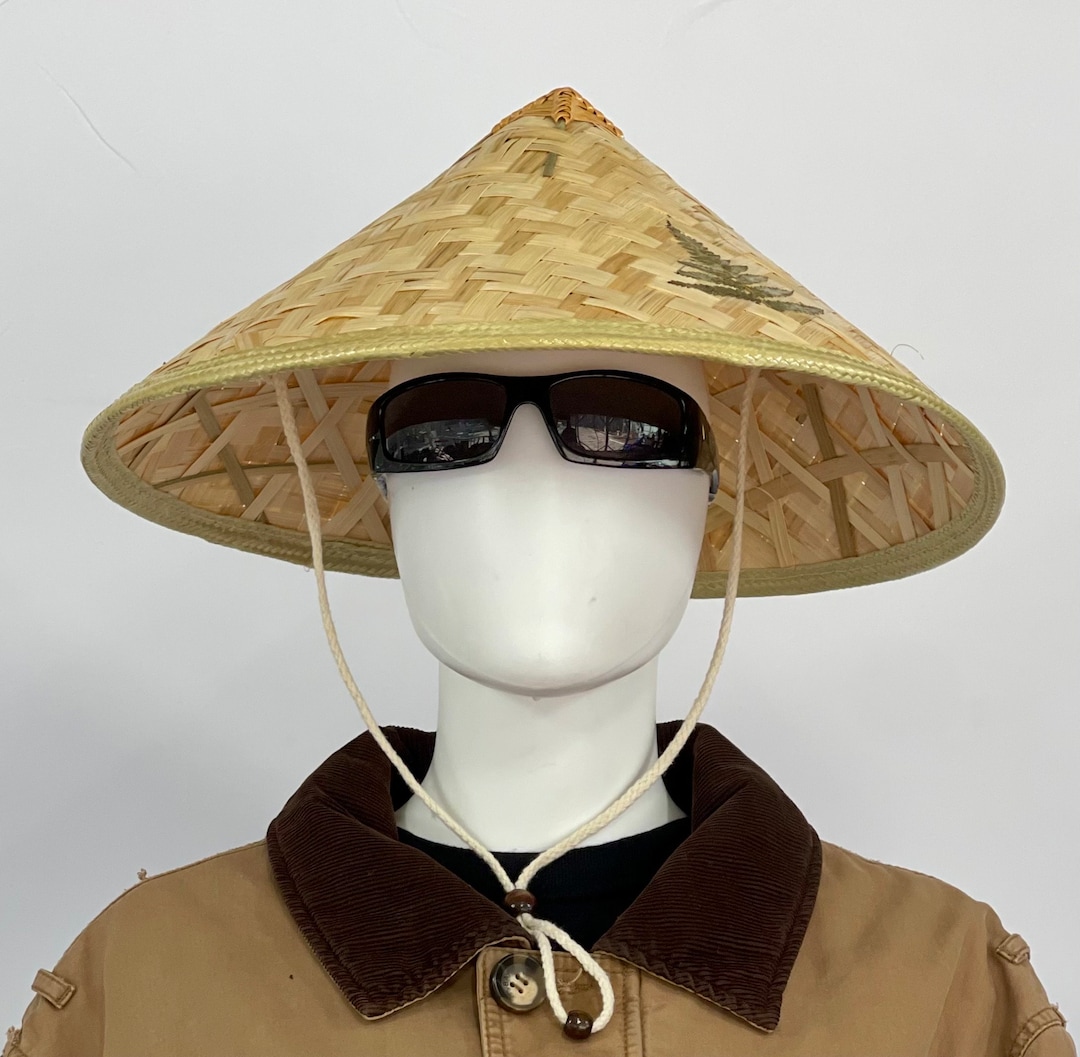 Conical Hat, Bamboo, Fishing Sunshade Hat for Women and Men ...