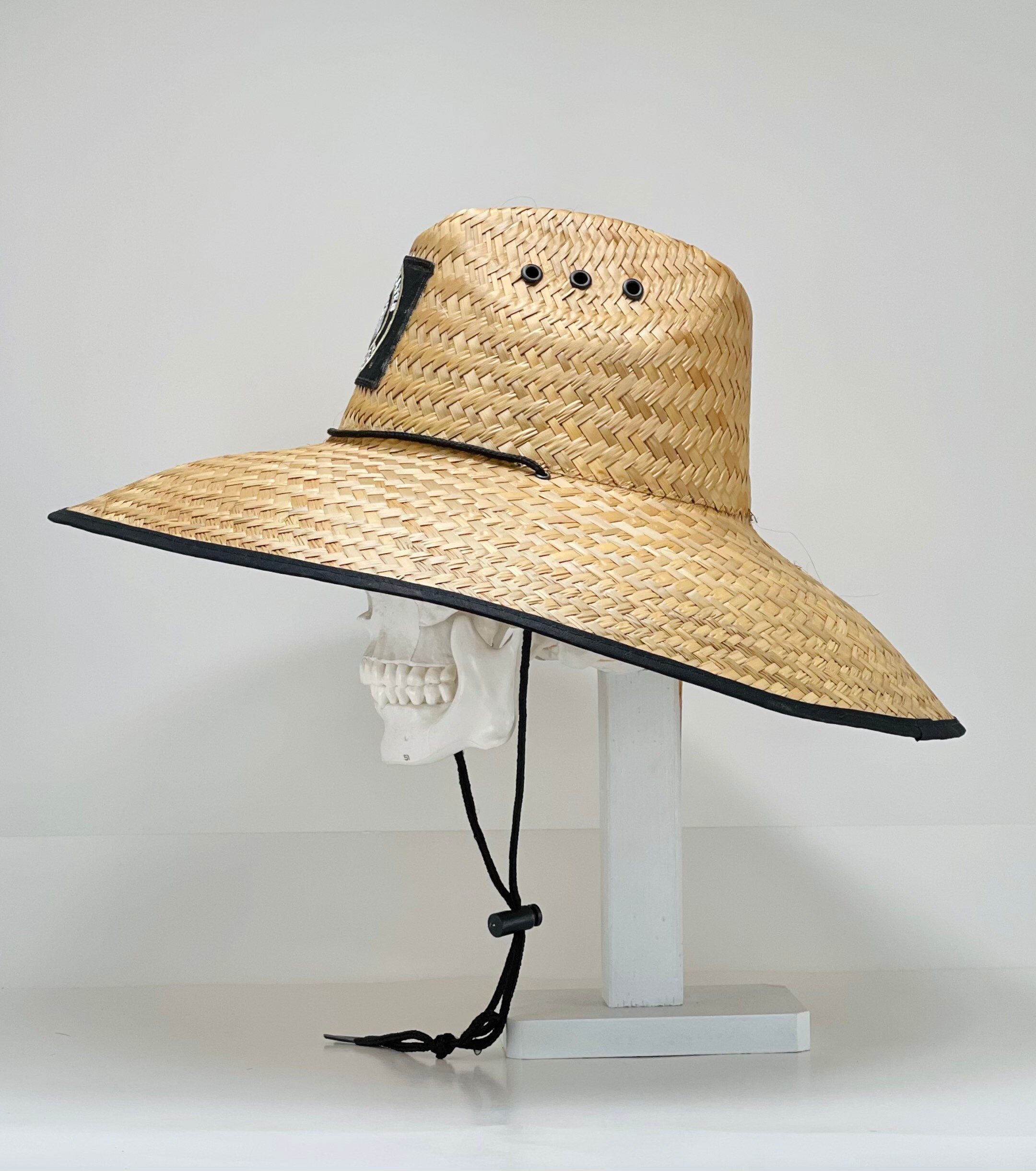 Straw Hat with USOA Eagle Emblem brim size 5.50 inches | Etsy