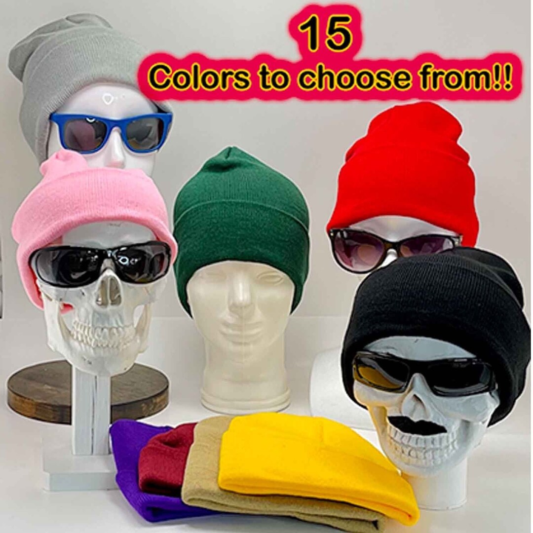 2 Beanies for 12.99 Soft and Warm, Classic Fitted Cuffed Beanie, One ...