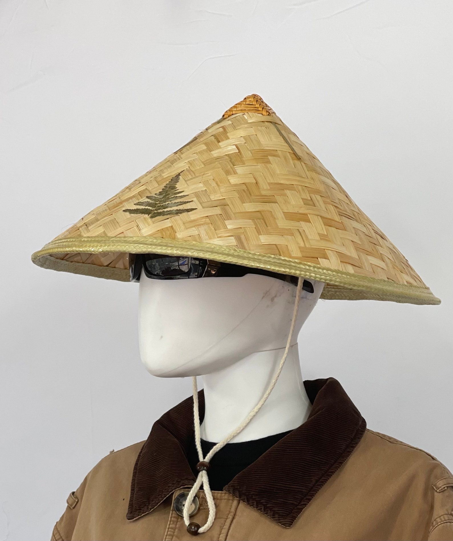 Conical Hat, Bamboo, Fishing Sunshade Hat for Women and Men ...