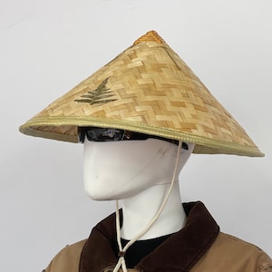 Conical Hat, Bamboo, Fishing Sunshade Hat for Women and Men ...