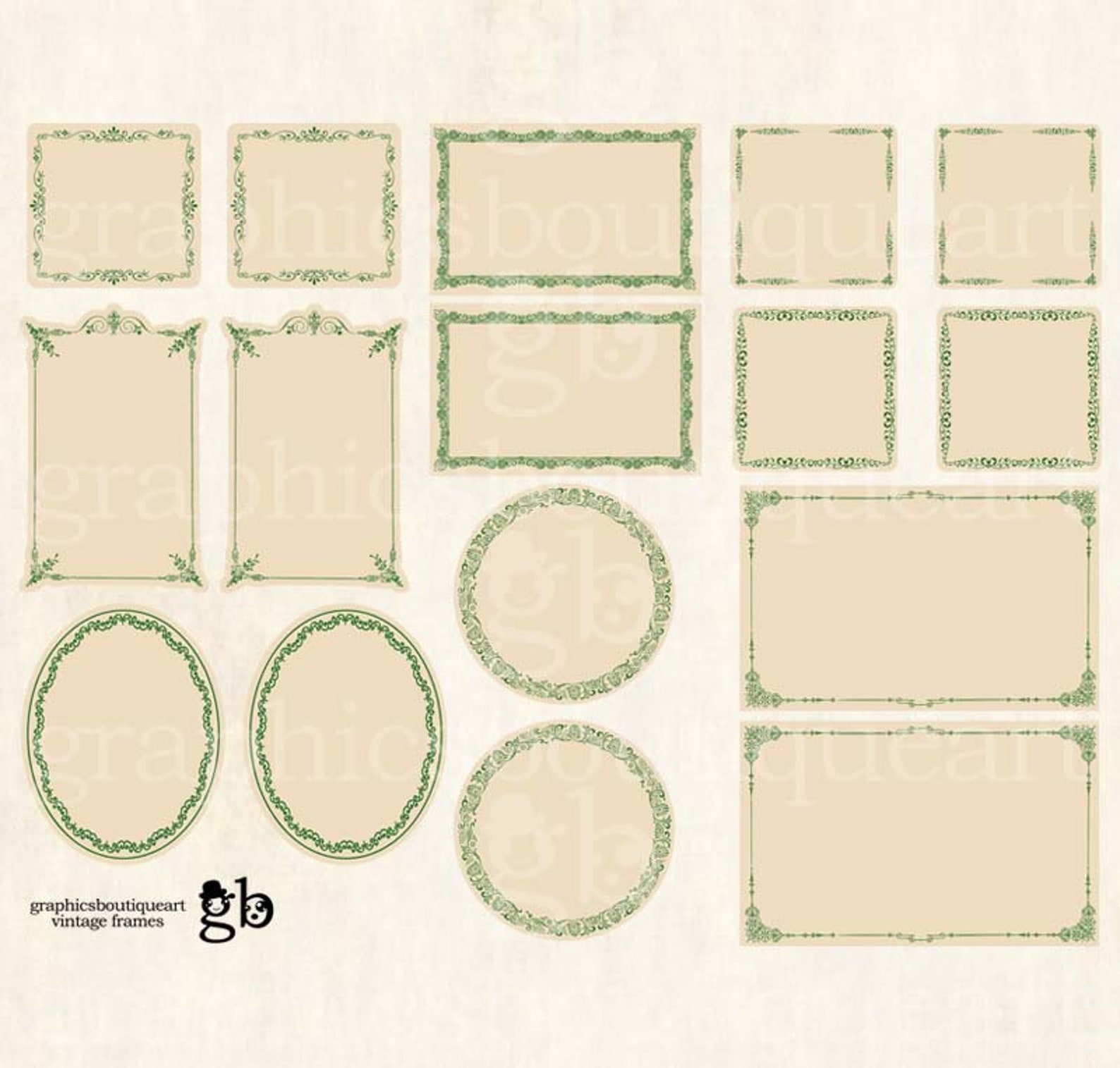 Vintage Labels, Digital Printable Labels for Scrapbooking and Crafts ...