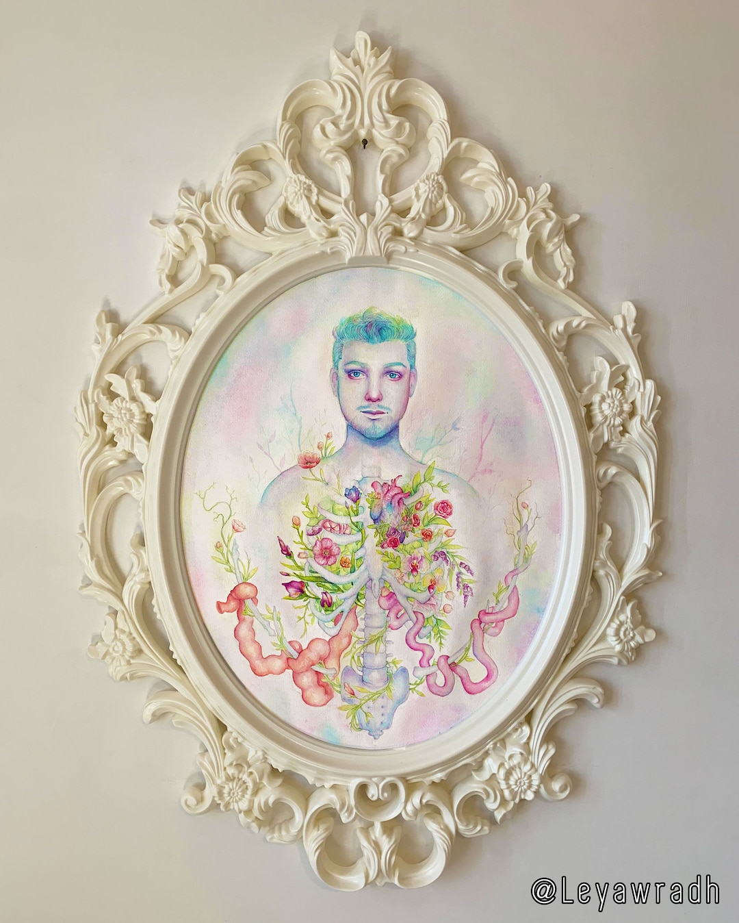 Rotten of Elysia - Framed Watercolor Portrait (original) - Etsy