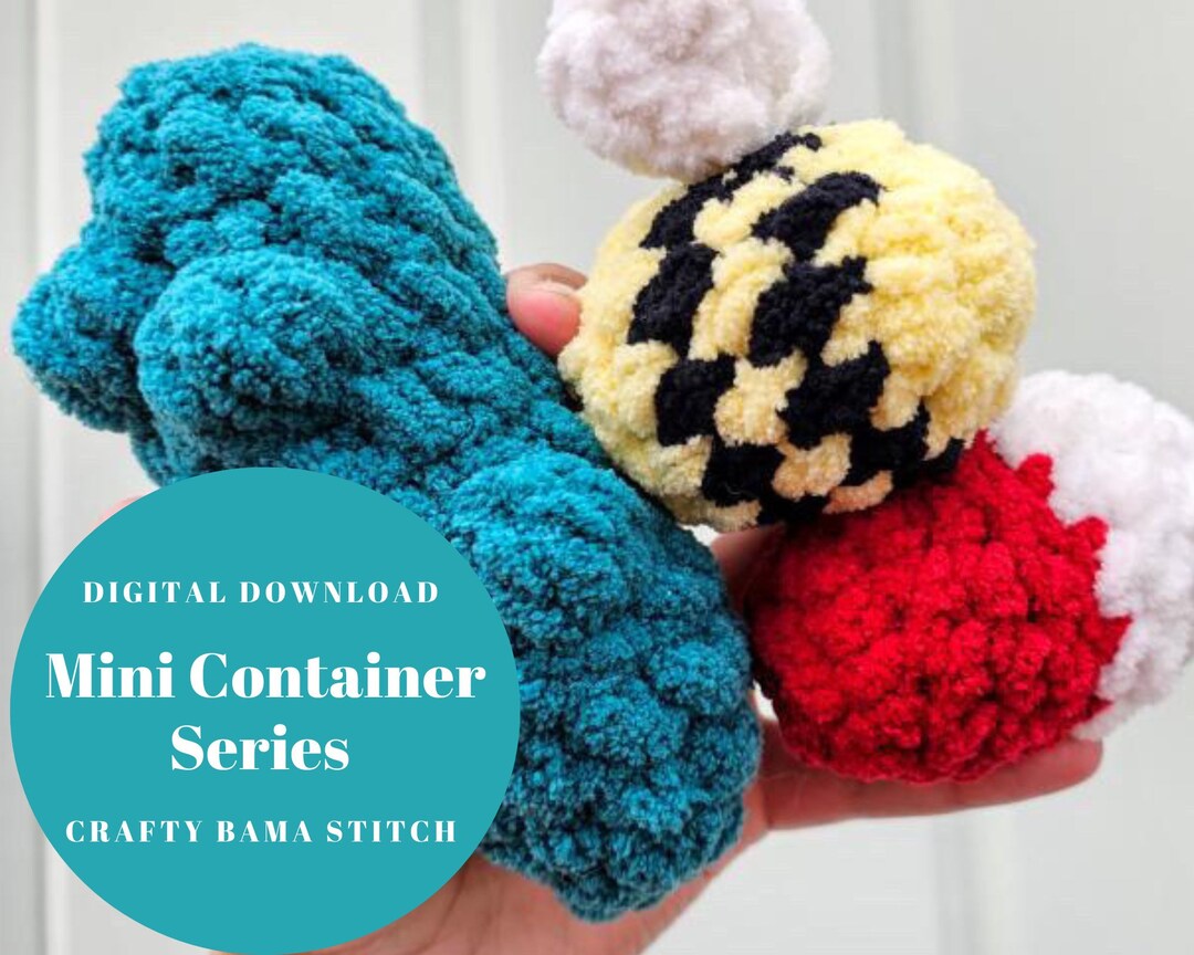 Crochet PATTERN- Mini Container Series, Amigurumi Pattern, Pattern ...