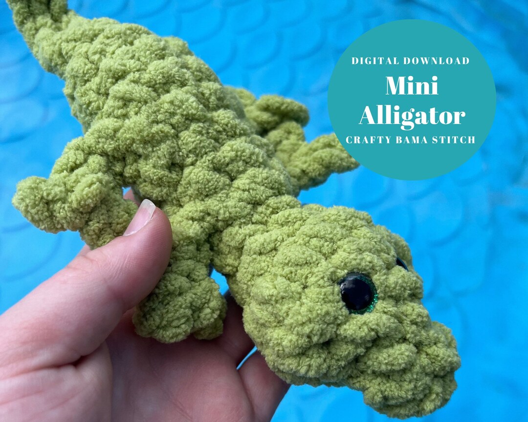 Crochet PATTERN- Mini Alligator, Amigurumi Pattern, Crochet Pattern ...