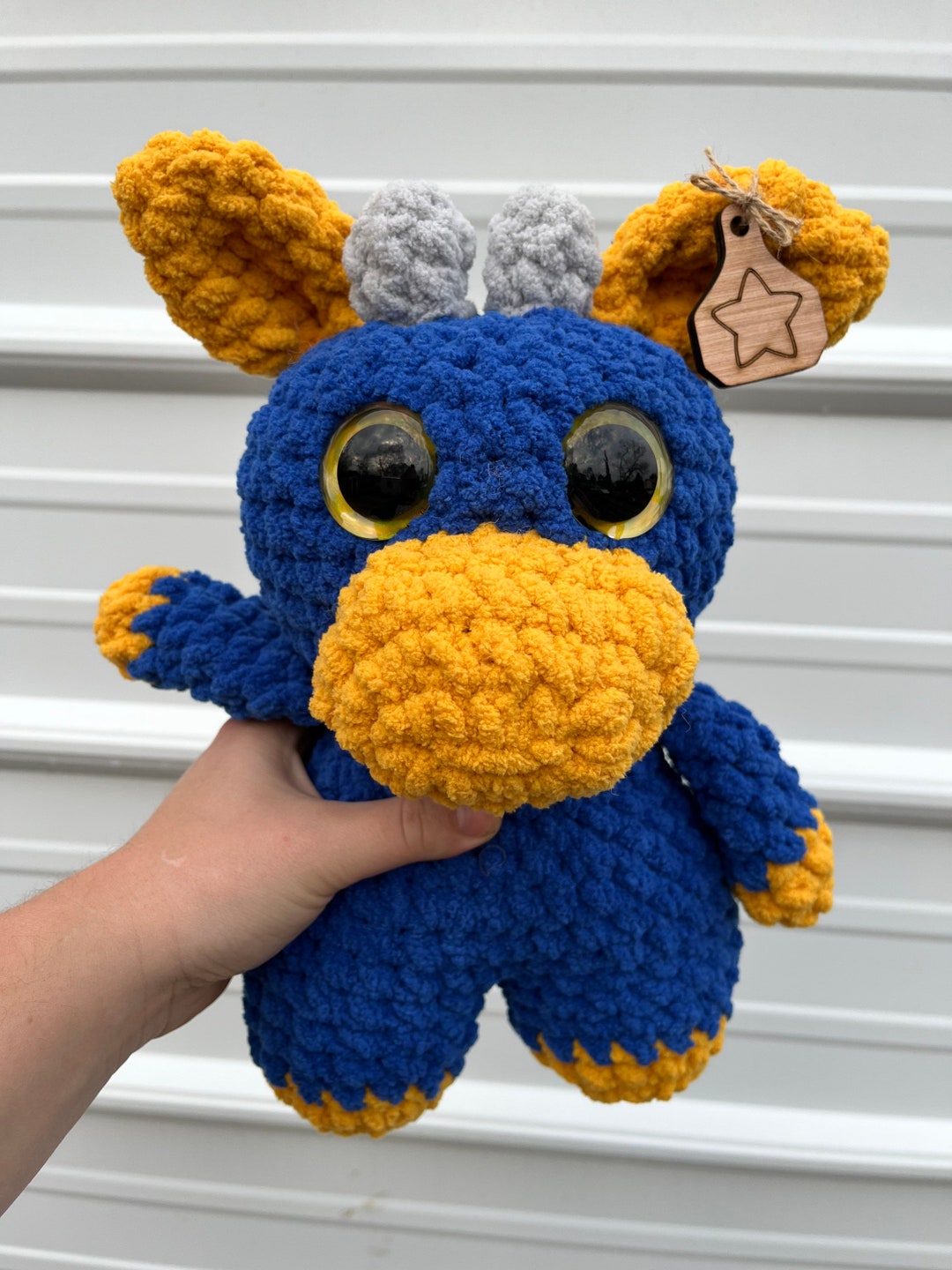 Blue Cow, Cow Plushie, Crochet Cow Plushie, Cow Stuffed Animal, Small ...