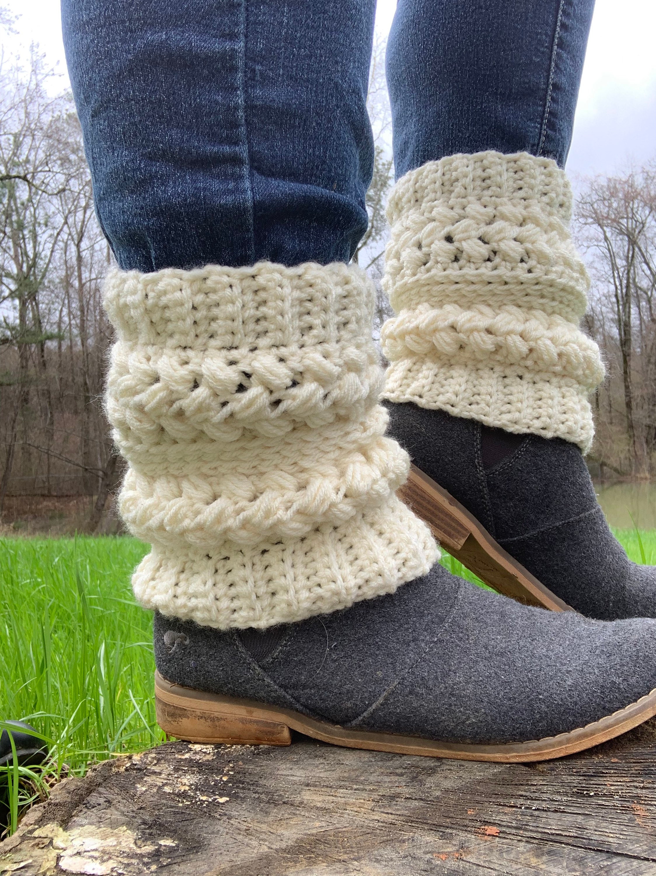 Boot Cuffs for women Boot Cuffs Slouchy Boot Cuffs Crochet | Etsy