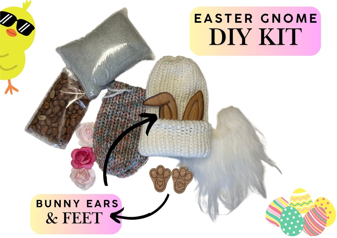 Easter Gnome Kit, DIY Gnome Gift Idea, Gift for Toddler, DIY Gnome Kit ...