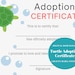 Turtle Adoption Certificate, Adoption Certificate, Certificate, Plushie ...