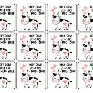 Cow Valentine's Day Card, Valentine's Day, Care Card, Plushie Card ...