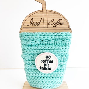 Iced Coffee Cozy Display SET of 3, Coffee Cup Displays, Coffee Displays ...