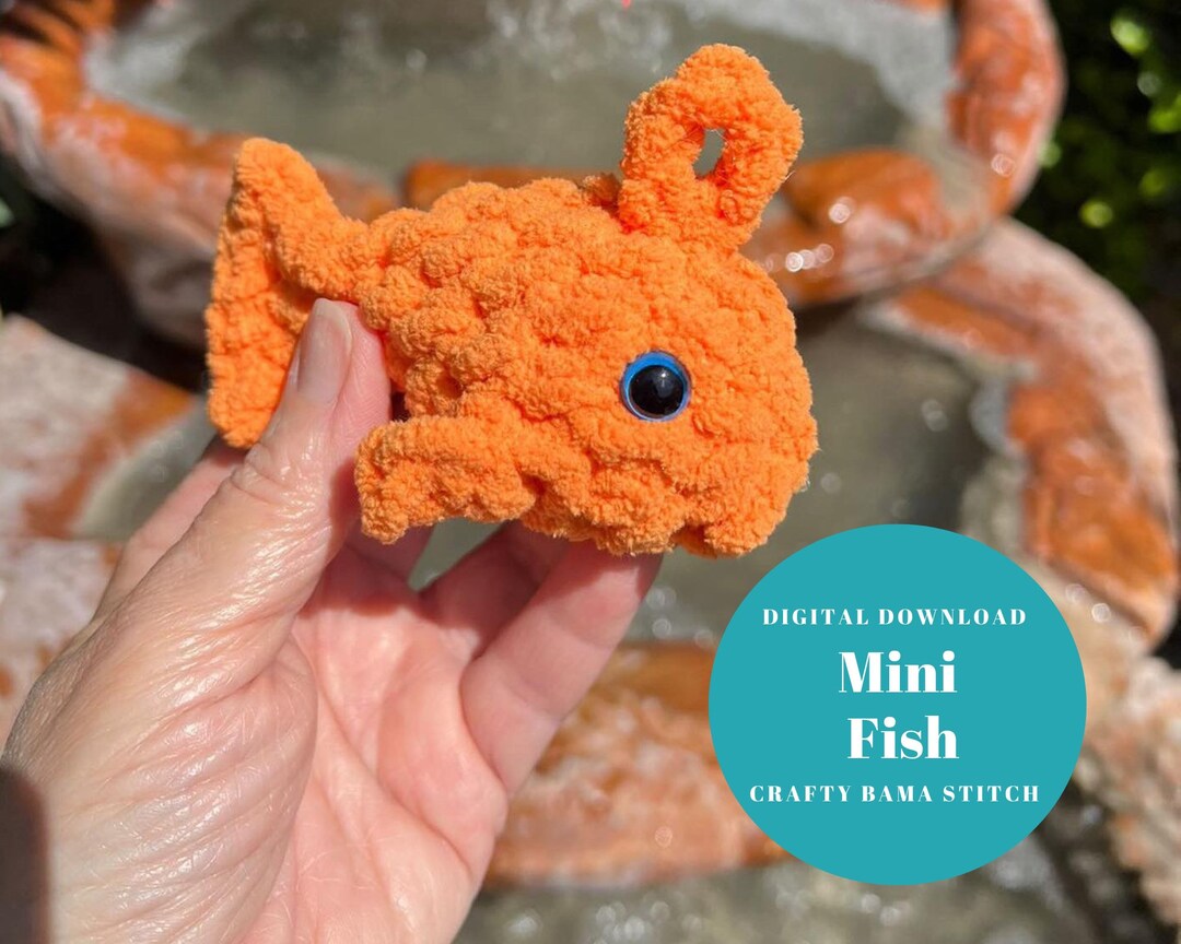 Crochet PATTERN - Mini Fish, Amigurumi Pattern, Pattern, Crochet ...