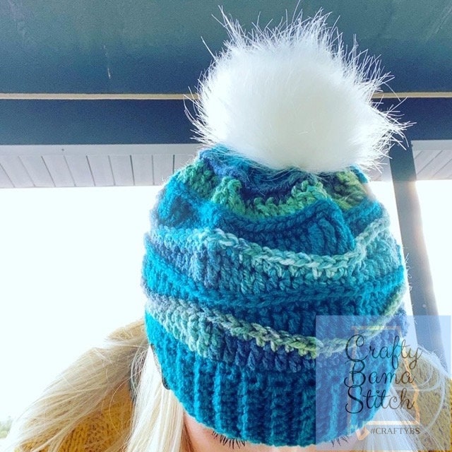 Bama Wave Beanie Crochet PATTERN Crochet Beanie Pattern | Etsy