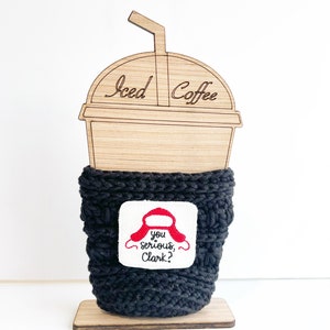 Iced Coffee Cozy Display SET of 3, Coffee Cup Displays, Coffee Displays ...