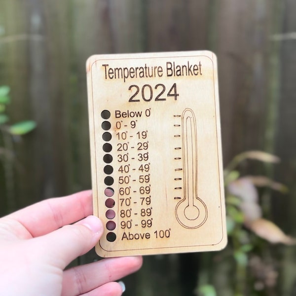 Temperature Blanket Chart - Etsy
