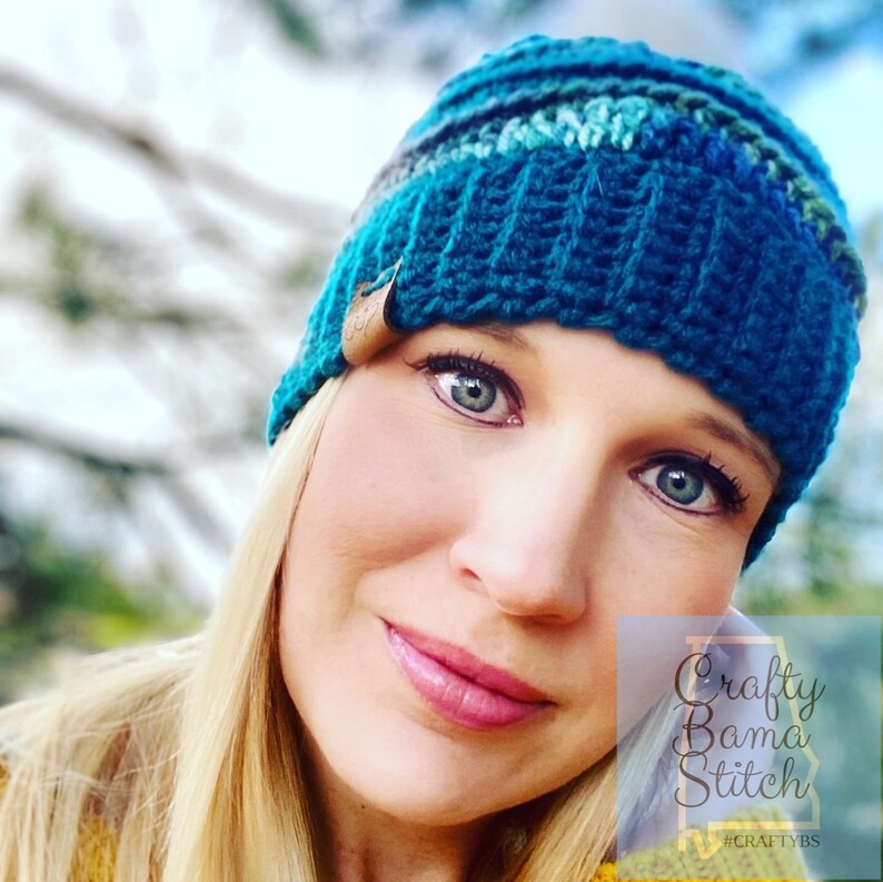 Bama Wave Beanie Crochet PATTERN Crochet Beanie Pattern | Etsy