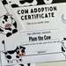 Cow Adoption Certificate, Adoption Certificate, Certificate, Plushie ...