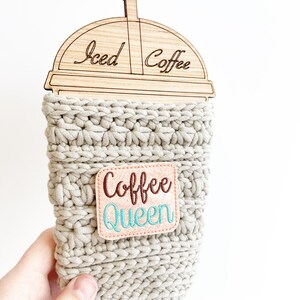 Iced Coffee Cozy Display SET of 3, Coffee Cup Displays, Coffee Displays ...
