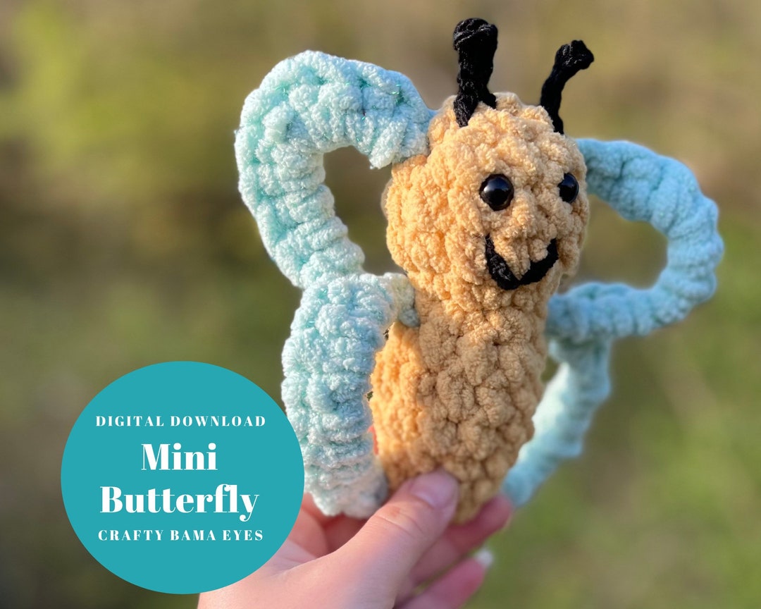 Crochet PATTERN- Mini Butterfly, Amigurumi Pattern, Crochet Pattern ...