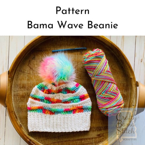 Bama Wave Beanie Crochet PATTERN Crochet Beanie Pattern | Etsy