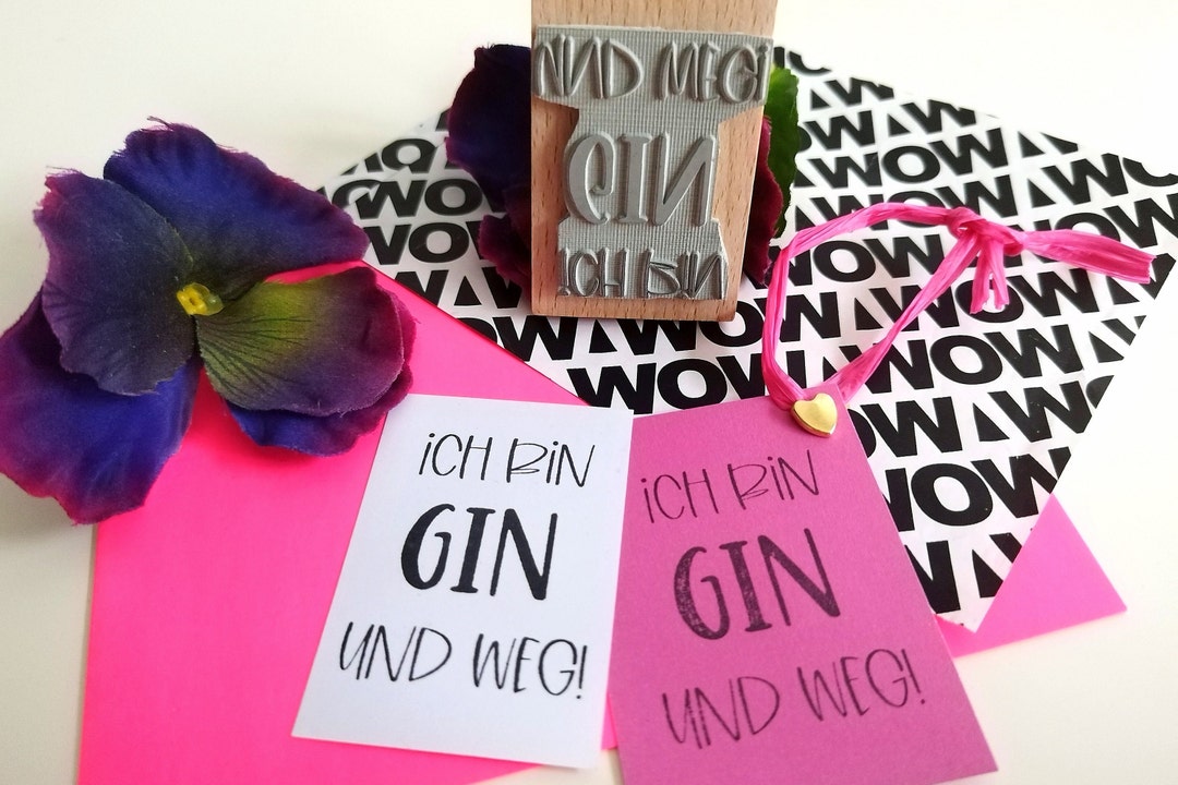 Stamp Gin Tonic Stamp Birthday Invitation - Etsy